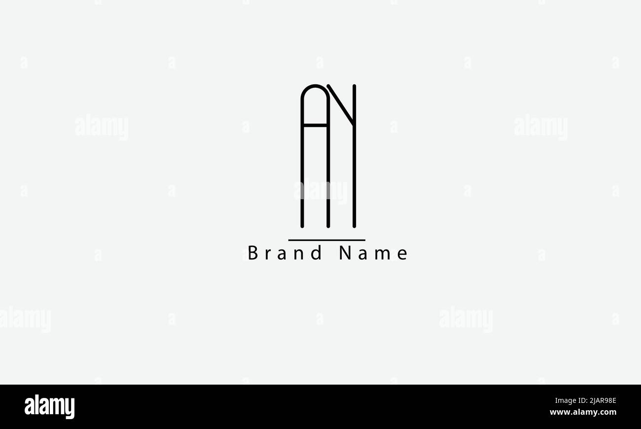 Alphabet letters Initials Monogram logo AN NA A N Stock Vector Image ...