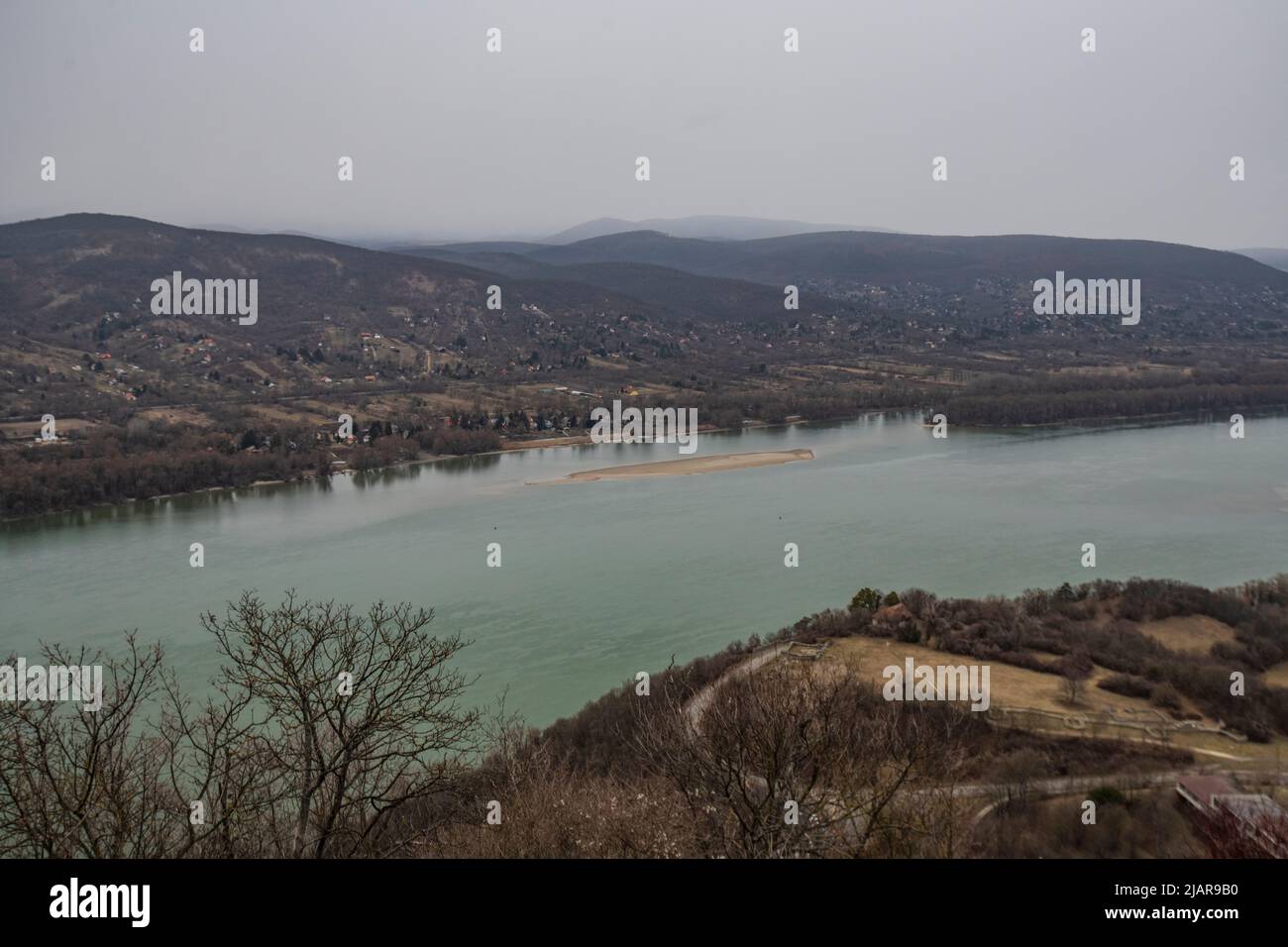 Visegrad - Nagymaros: Danube shore and hills, Hungary Stock Photo - Alamy