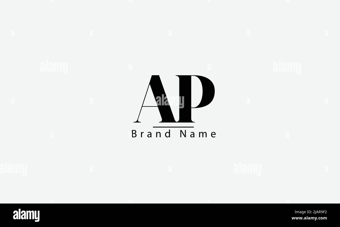 Alphabet letters Initials Monogram logo AP PA A P Stock Vector Image ...