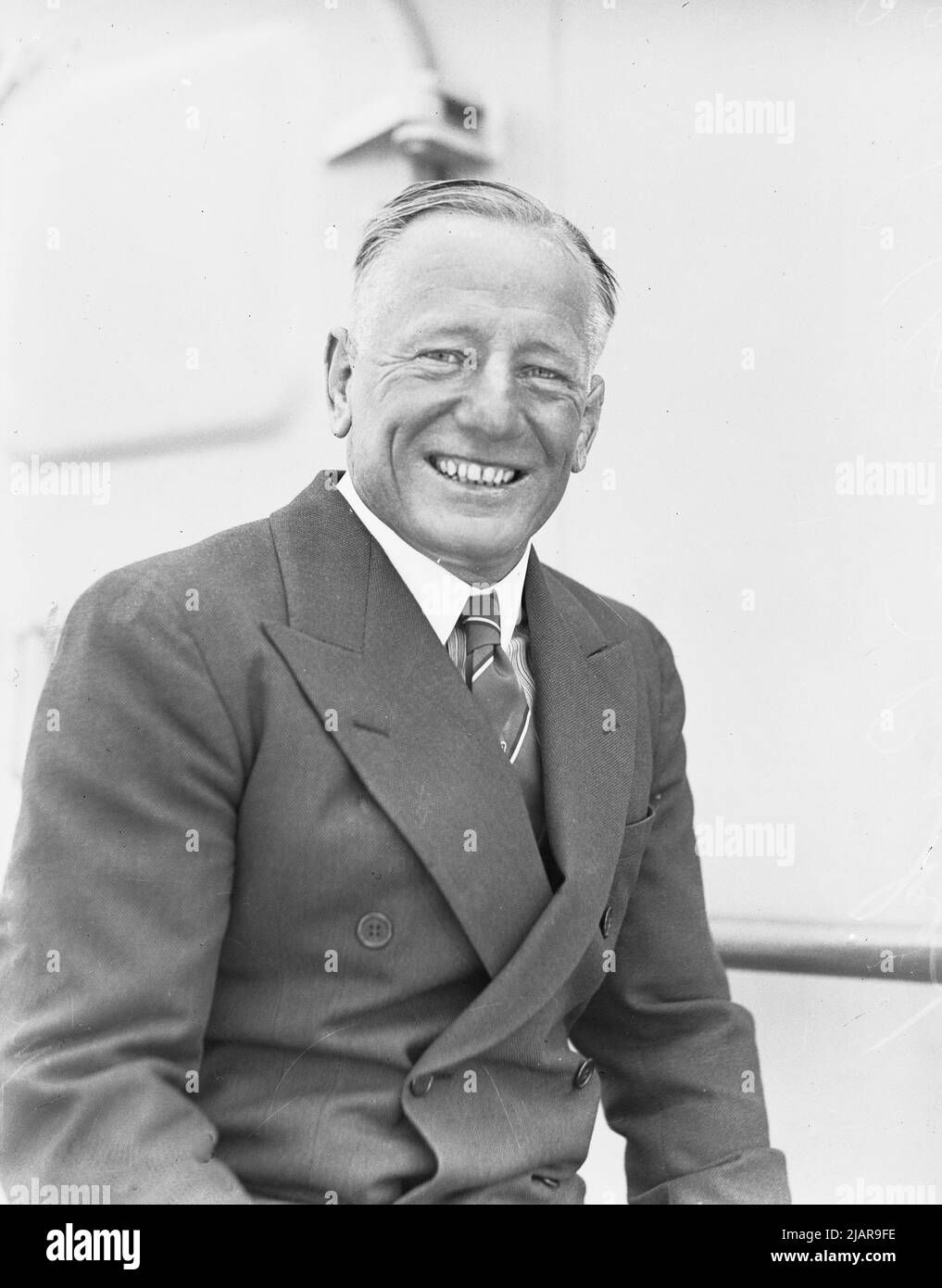 Australian actor and former athlete Snowy Baker arriving in Sydney ...