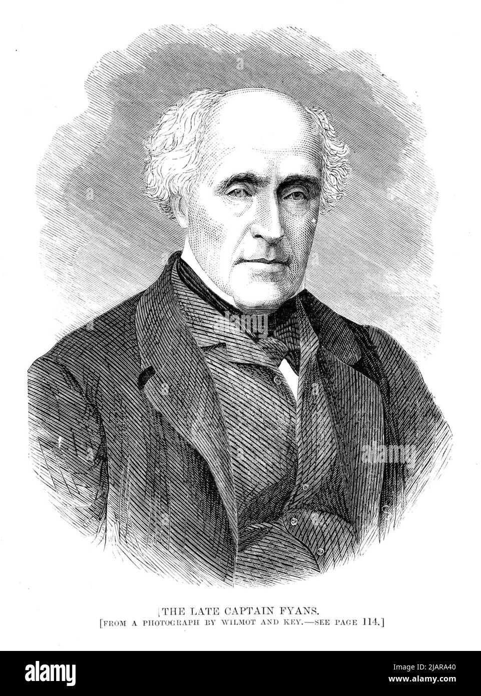 Captain Foster Fyans (1790-1870) ca. before 1870 Stock Photo - Alamy