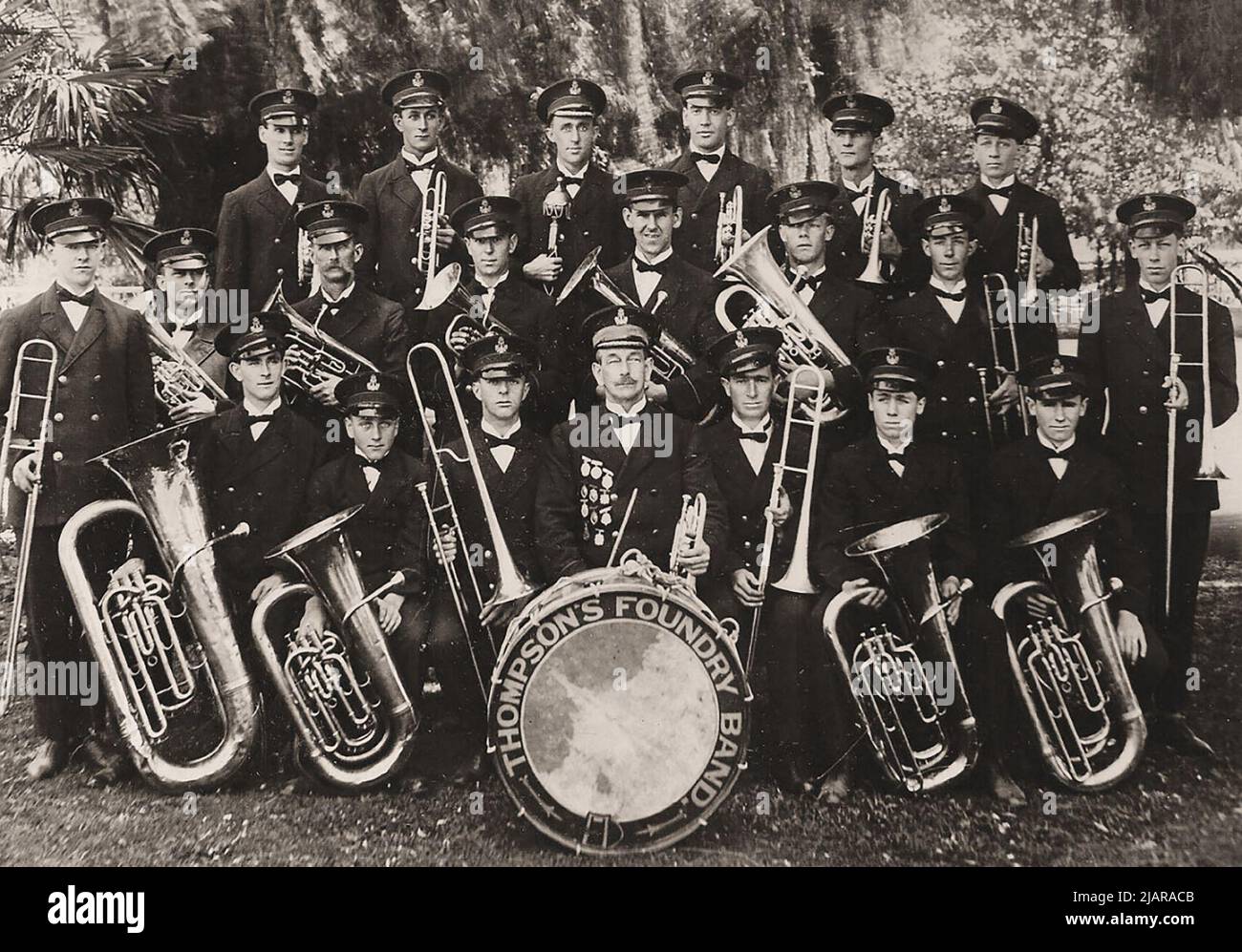 Australia Thompson's Foundry Band, Castlemaine, 1928 Stock Photo - Alamy