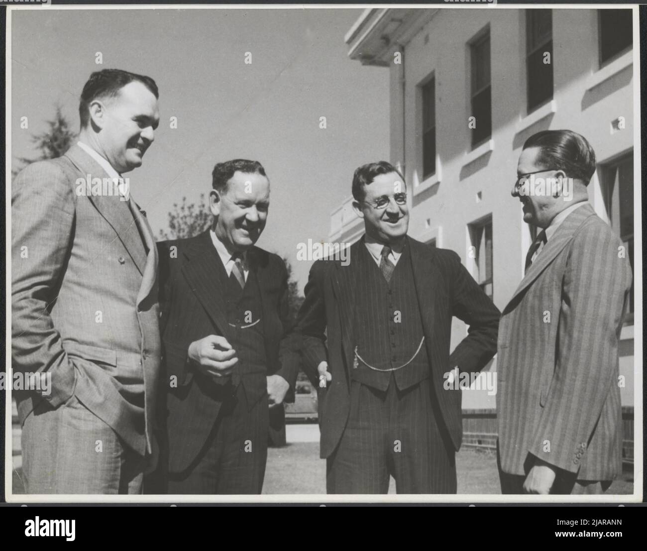 Australian Labor Party (ALP) politicians Bill Riordan, Sol Rosevear ...