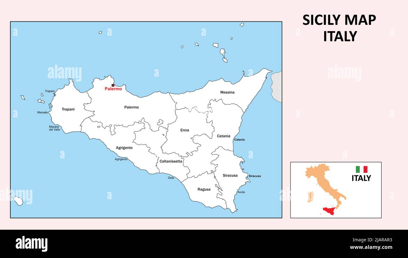 Sicily Map Historic Stock Vector Images - Alamy