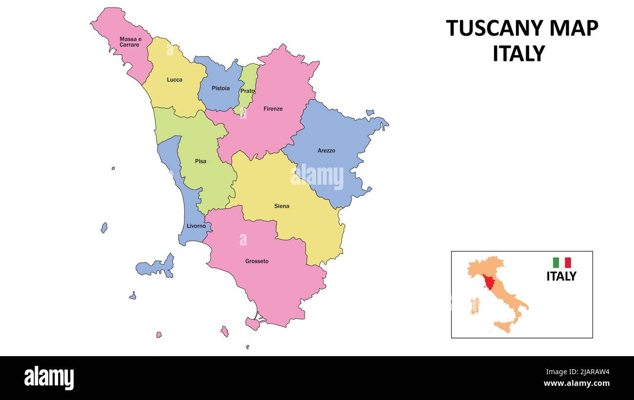 Tuscany Map Towns
