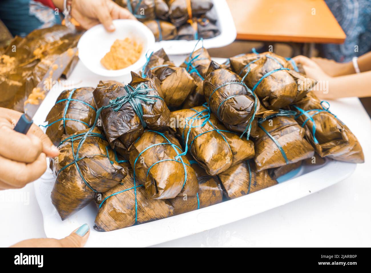 Nacatamal hi-res stock photography and images - Alamy