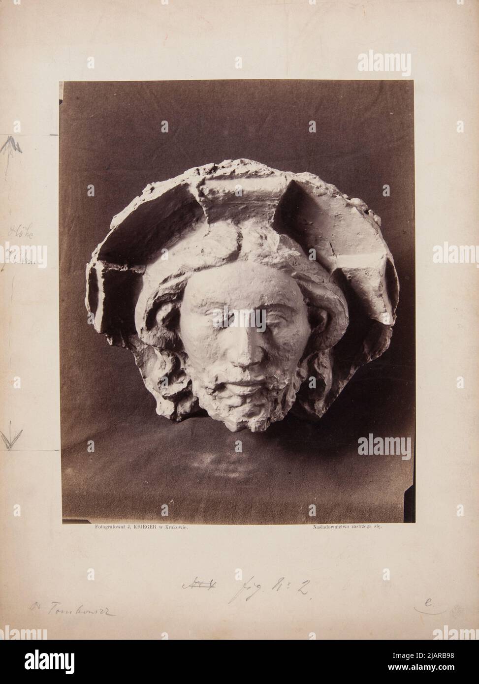 The plaster cast of Christ's head in the church of the Blessed Virgin ...