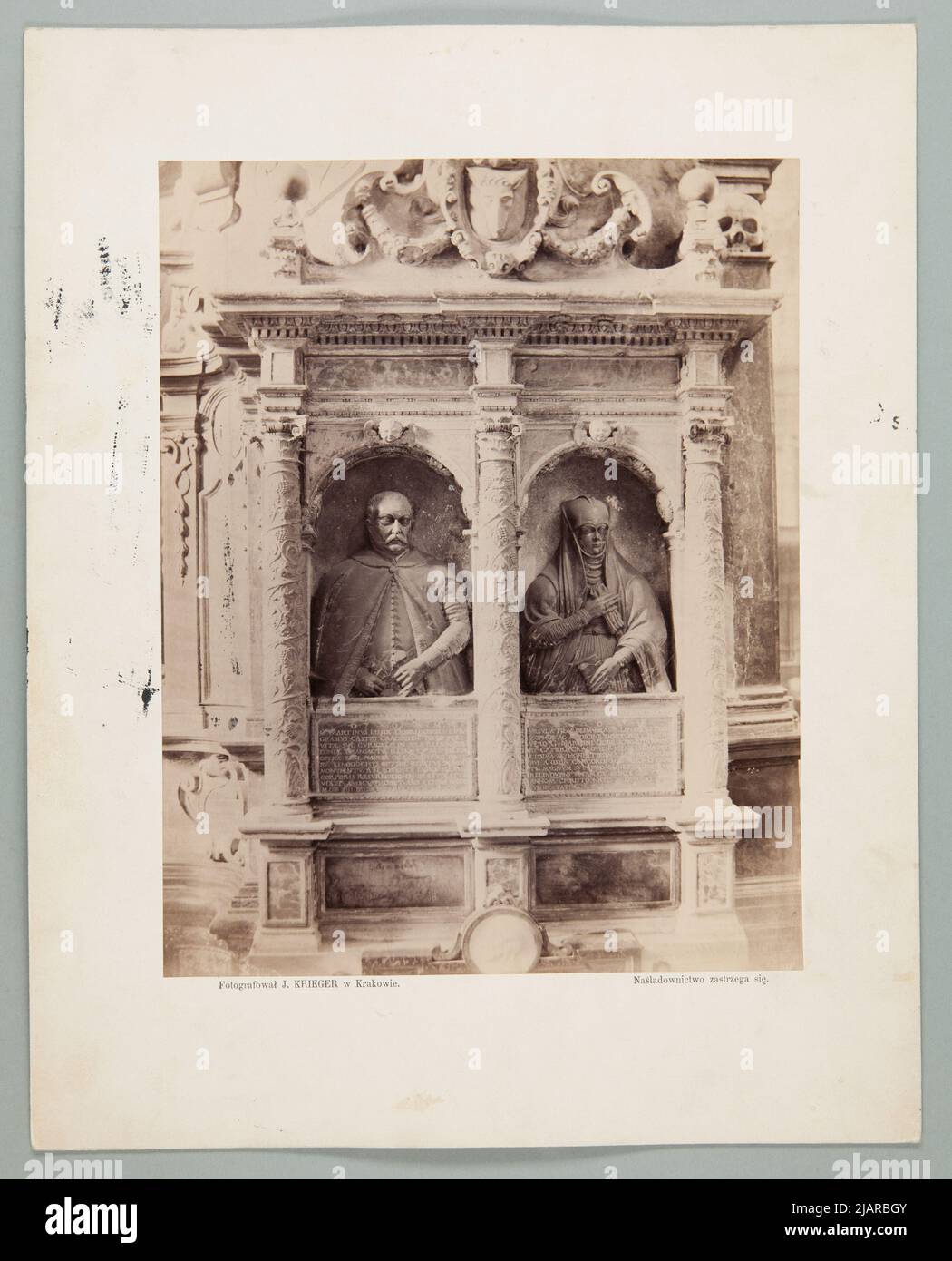 Epitaph of Marcin Łysik Dobryszowski and his wife Urszula in the church ...