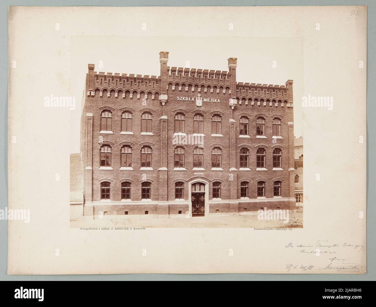 City School in Krakow Krieger, Ignacy (1820 1889 Stock Photo - Alamy