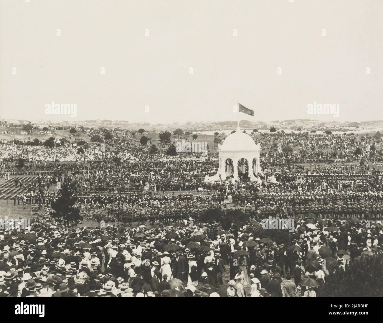 The Federation Pavilion in Centennial Park, Sydney, during the swearing ...