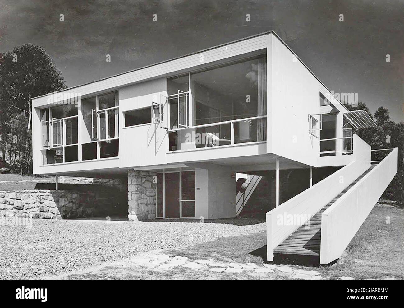Rose Seidler House (built 1950) at Turramurra (now Wahroonga), Sydney ...