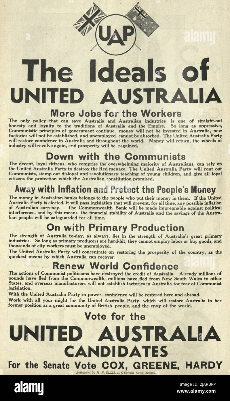 Australian election advertisement hi-res stock photography and images ...