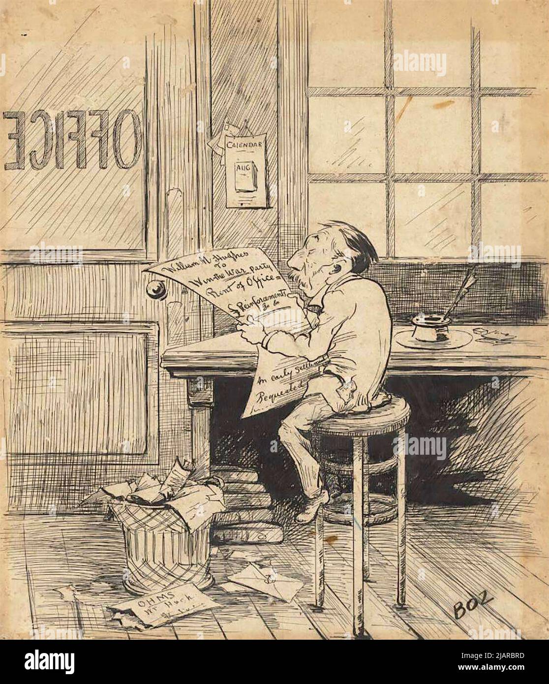 Billy hughes cartoon hi-res stock photography and images - Alamy