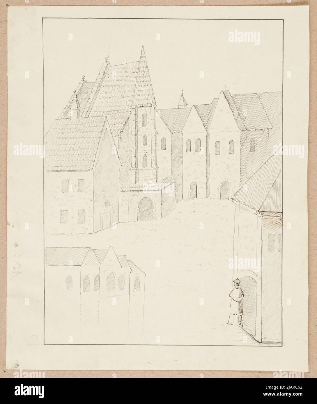 St. Cross and Spirit in Krakow. Drawing from the portrait of Iwona ...