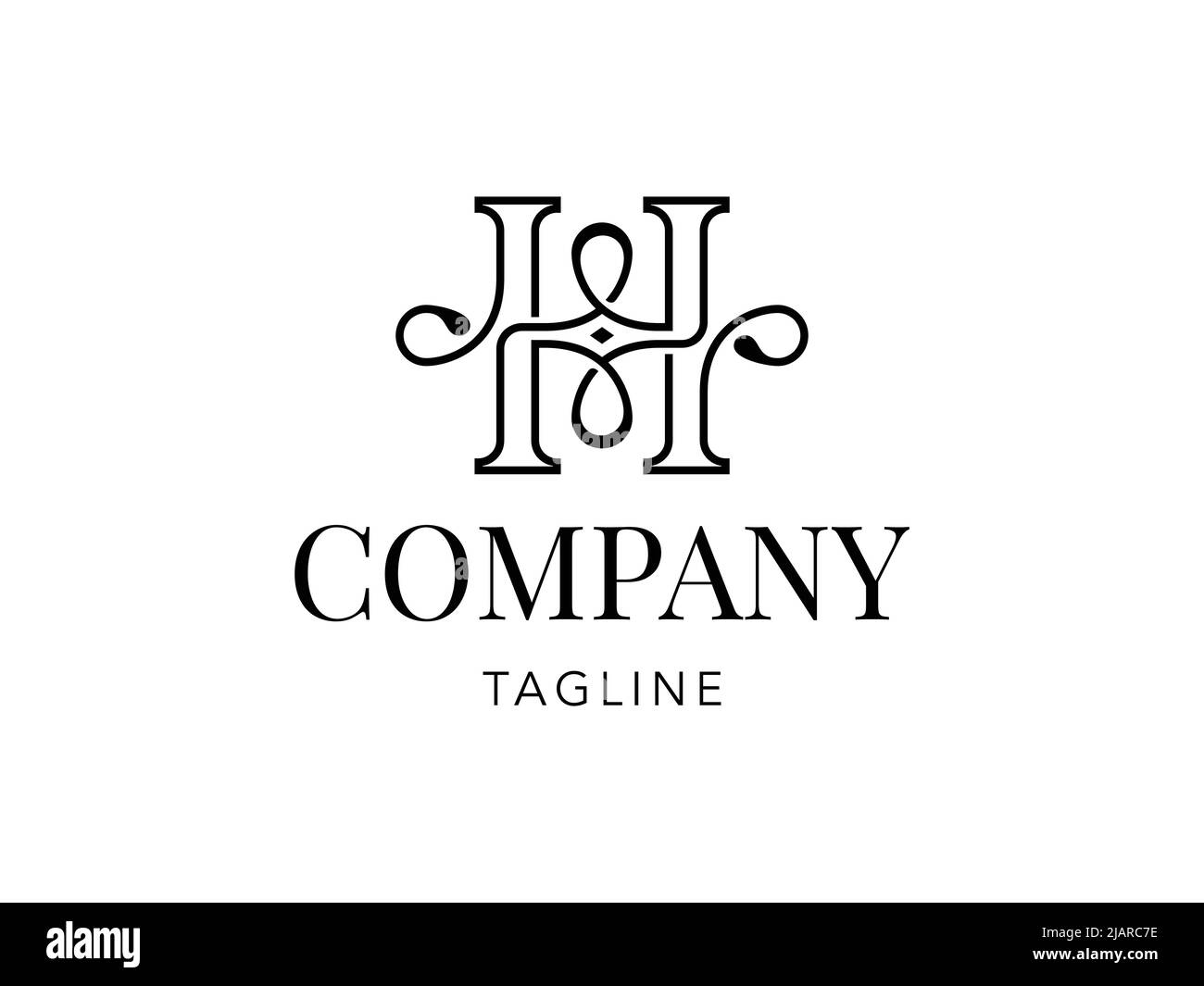 Letter H luxury elegant logo design Stock Vector Image & Art - Alamy