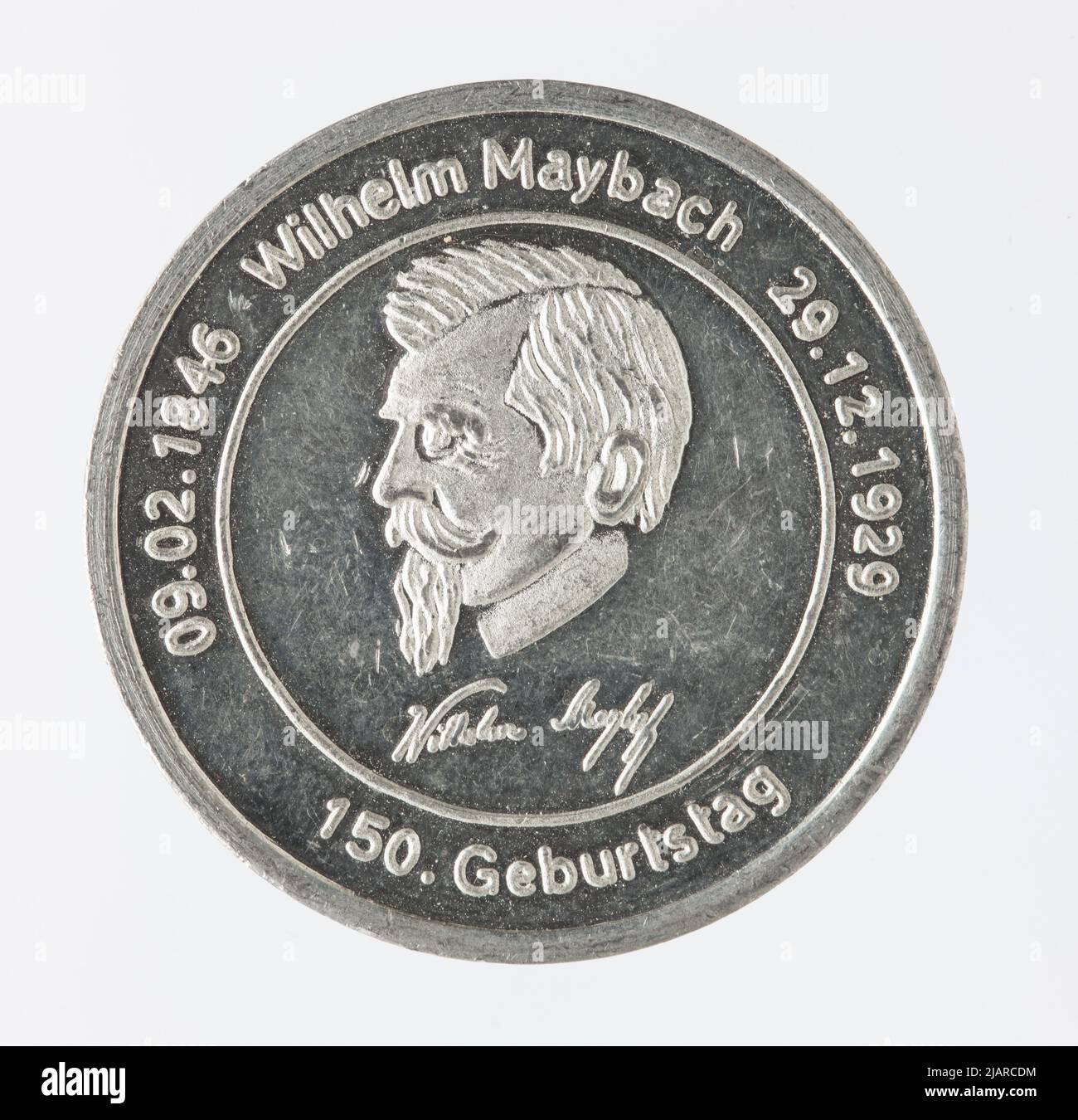 Wilhelm Maybach Schule commemorative medal in Heilbronn: 150th ...