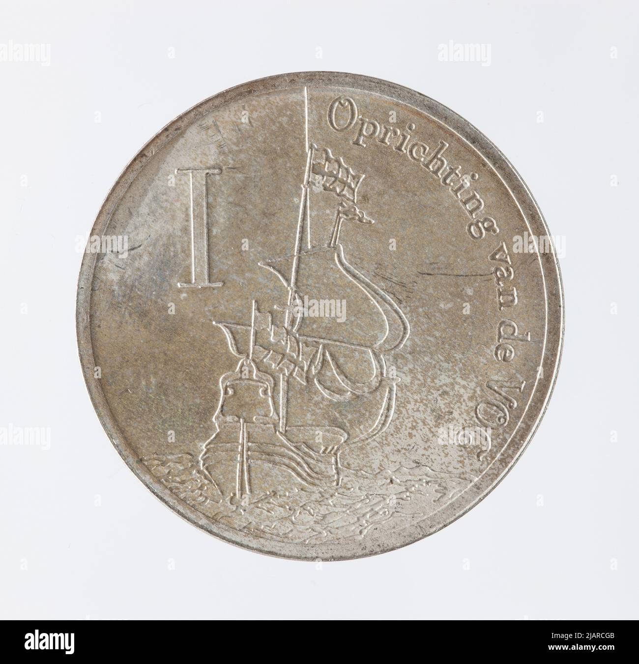 Commemorative token, 400 Years VOC 1602 2002, I Establishment of the ...