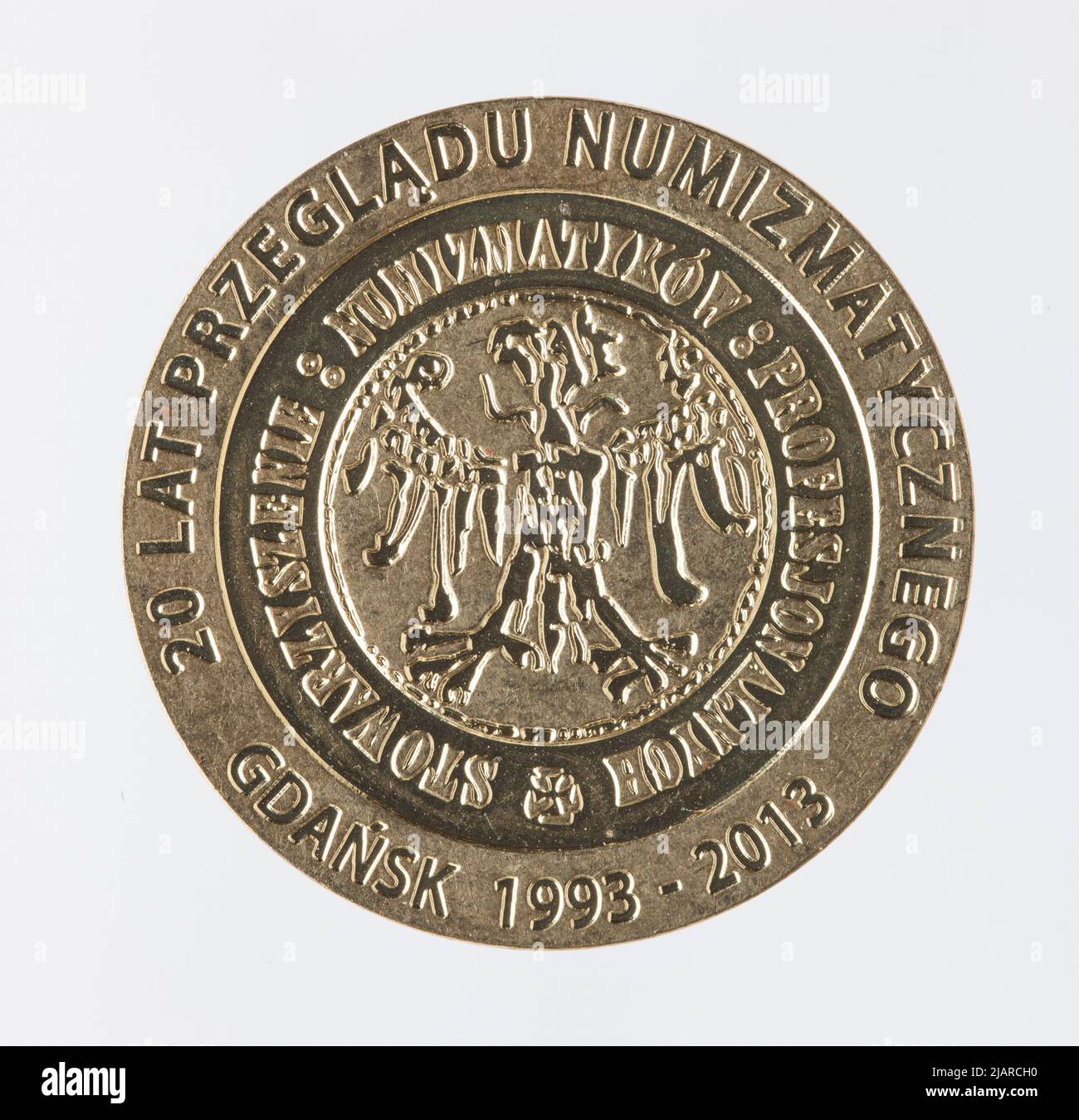 Commemorative token, 20 years of Numismatic Review Gdańsk; 2013 Stock ...