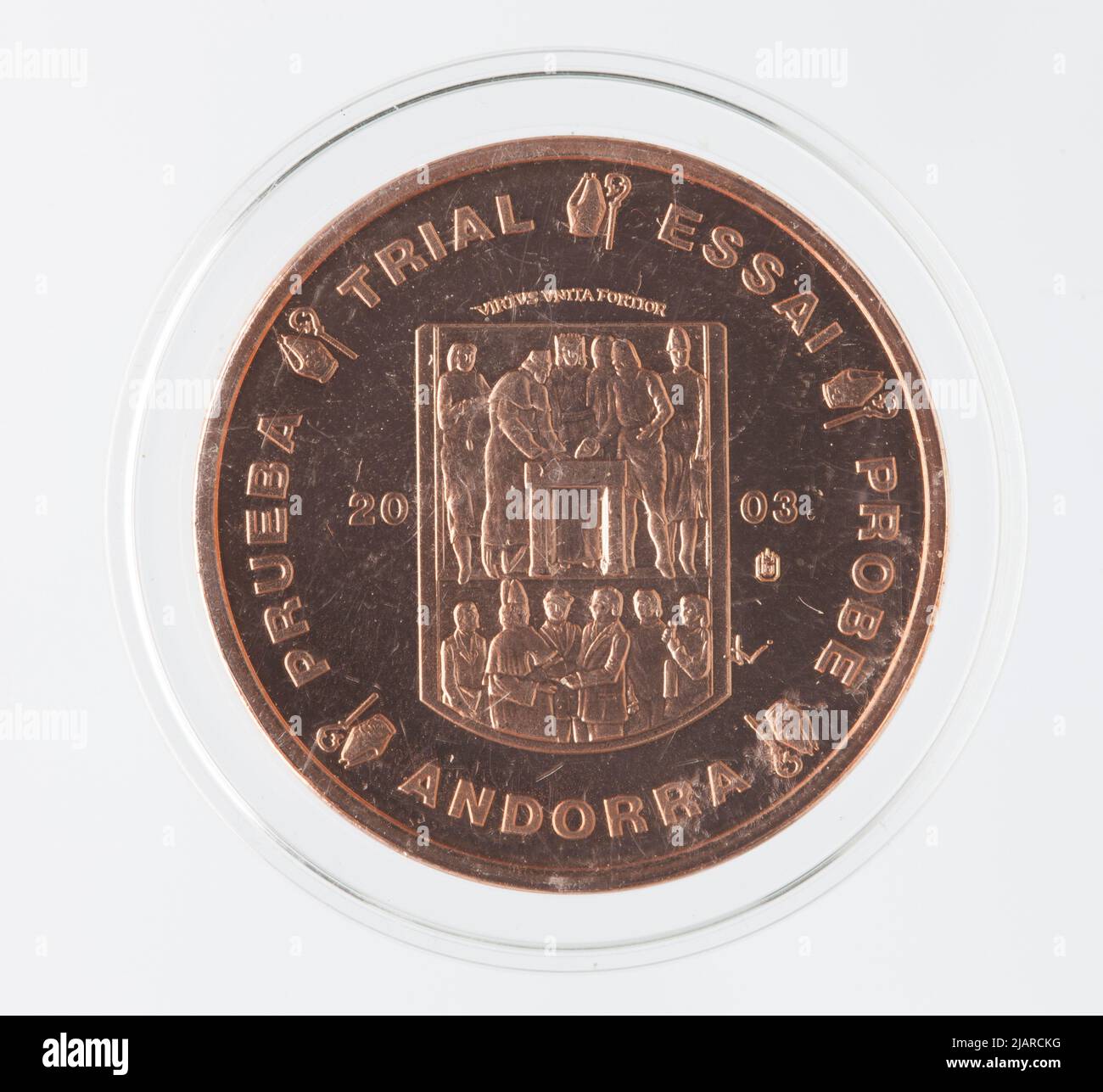 Euro Collection a coin pattern, 5 euros cents for Andora; 2003 Stock ...