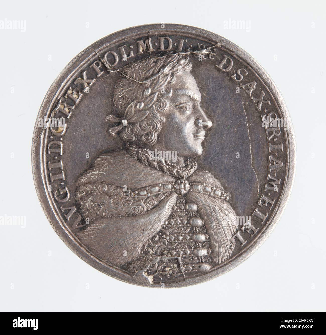 August II (medal) Wermuth, Christian (1661 1739 Stock Photo - Alamy