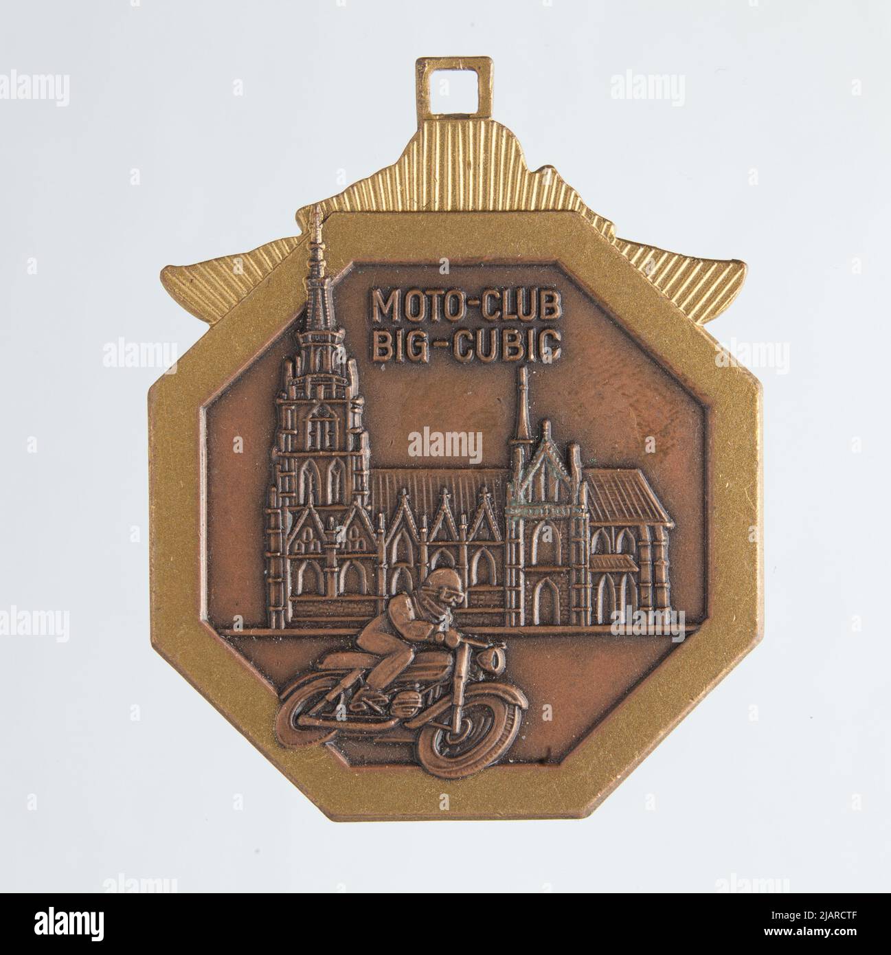 Plaque: Moto Club Big Cubic Stock Photo - Alamy