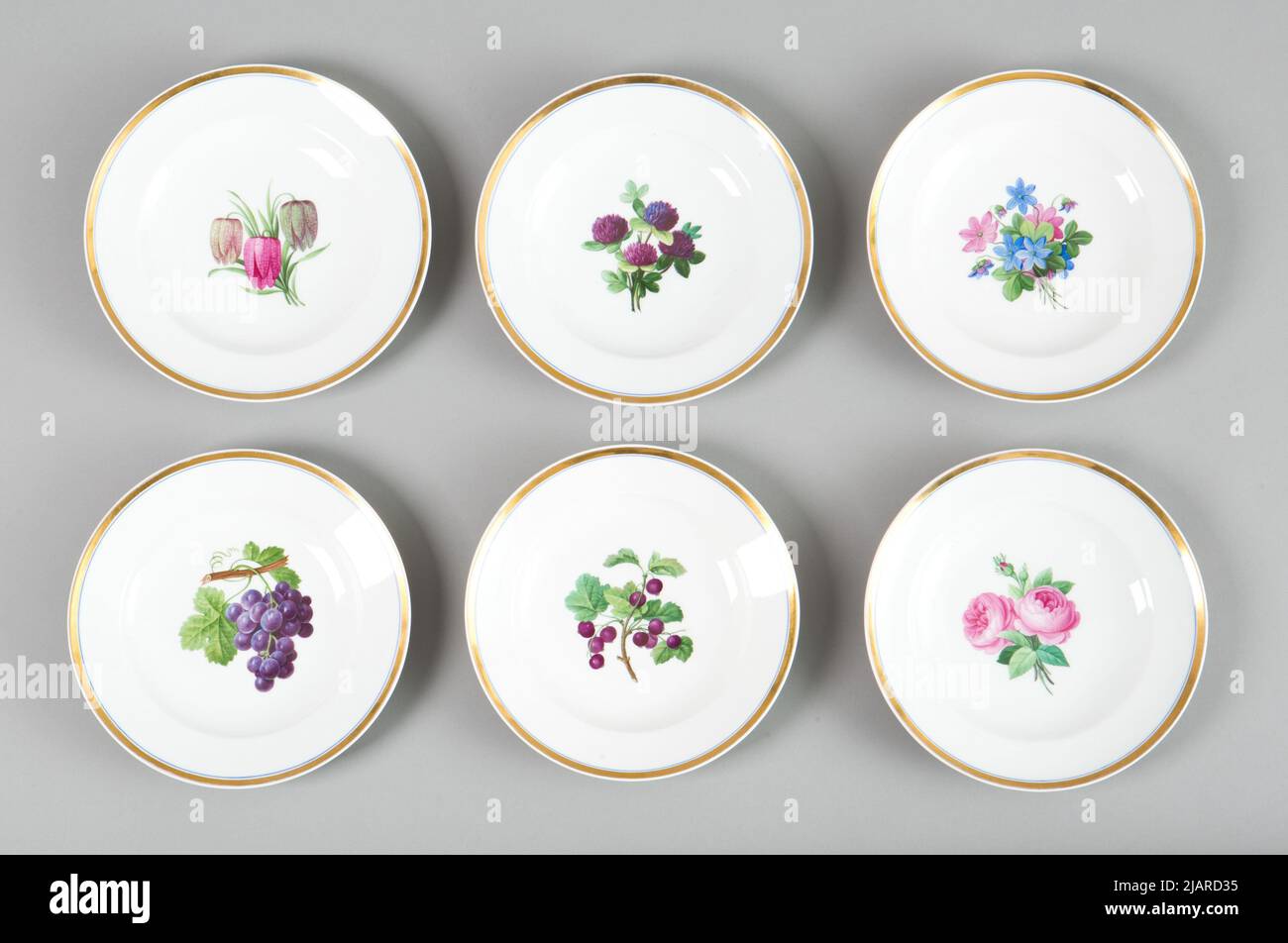 Plate, six copies Berlin Stock Photo - Alamy