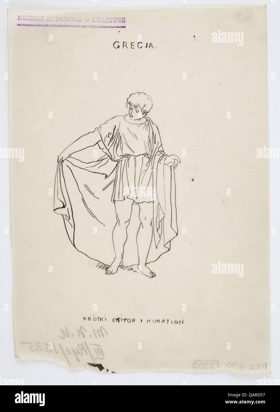 Experience a young Greek in Chiton and Himation unknown Stock Photo - Alamy