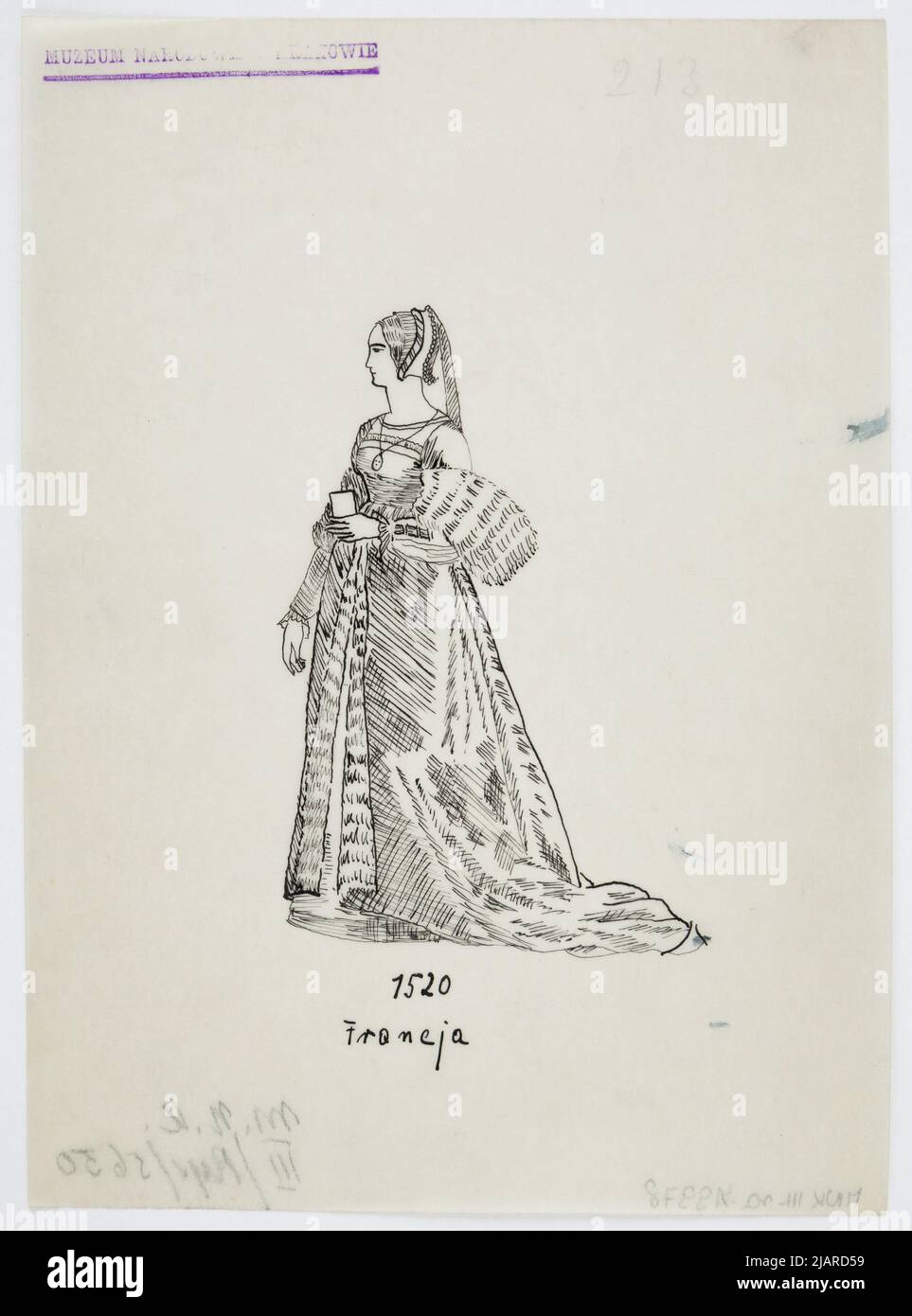 Excluded a woman in a court dress from the first half 16th century ...