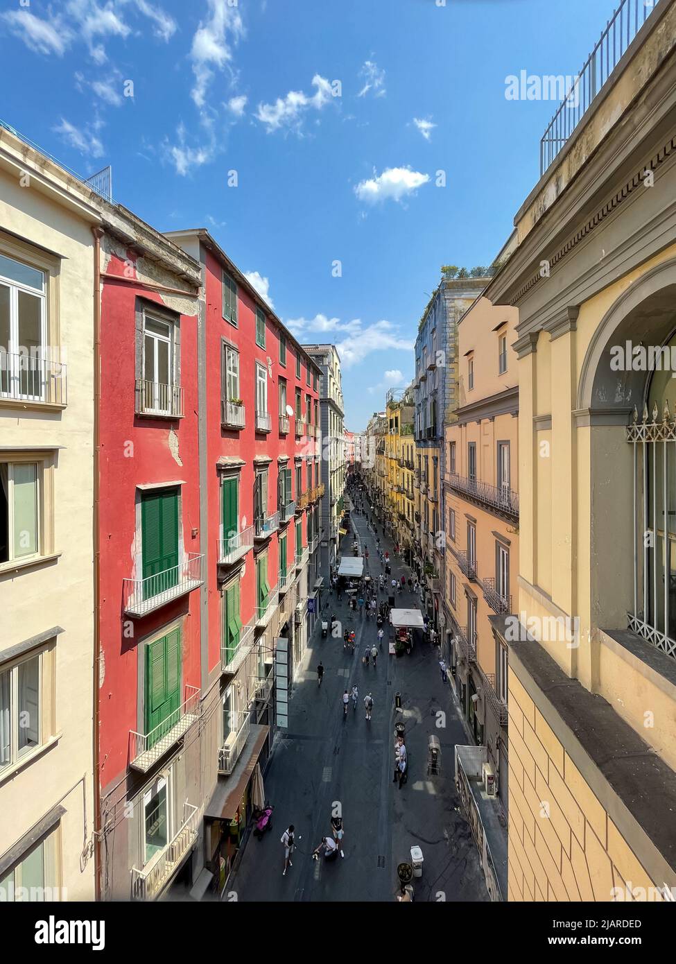 Naples, Campania, Italy - Aug 20, 2021: Via from the Seventeenth ...