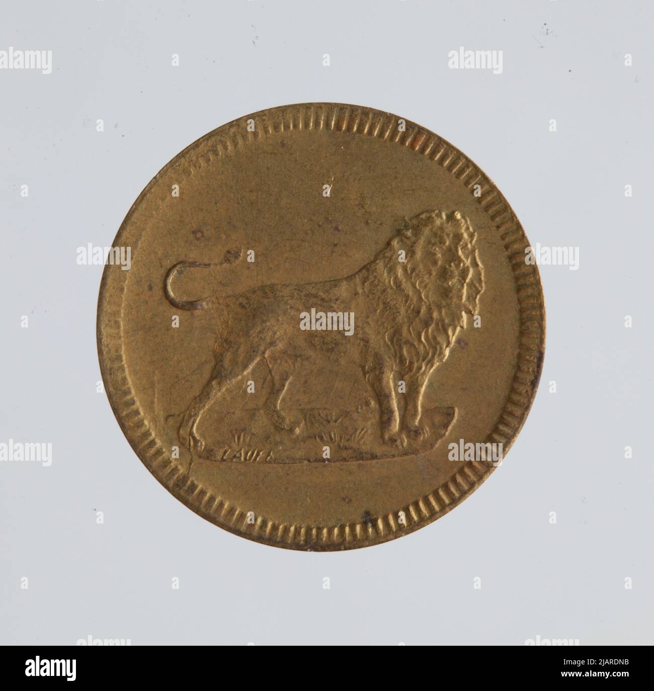 Game token, lion and cow Stock Photo - Alamy