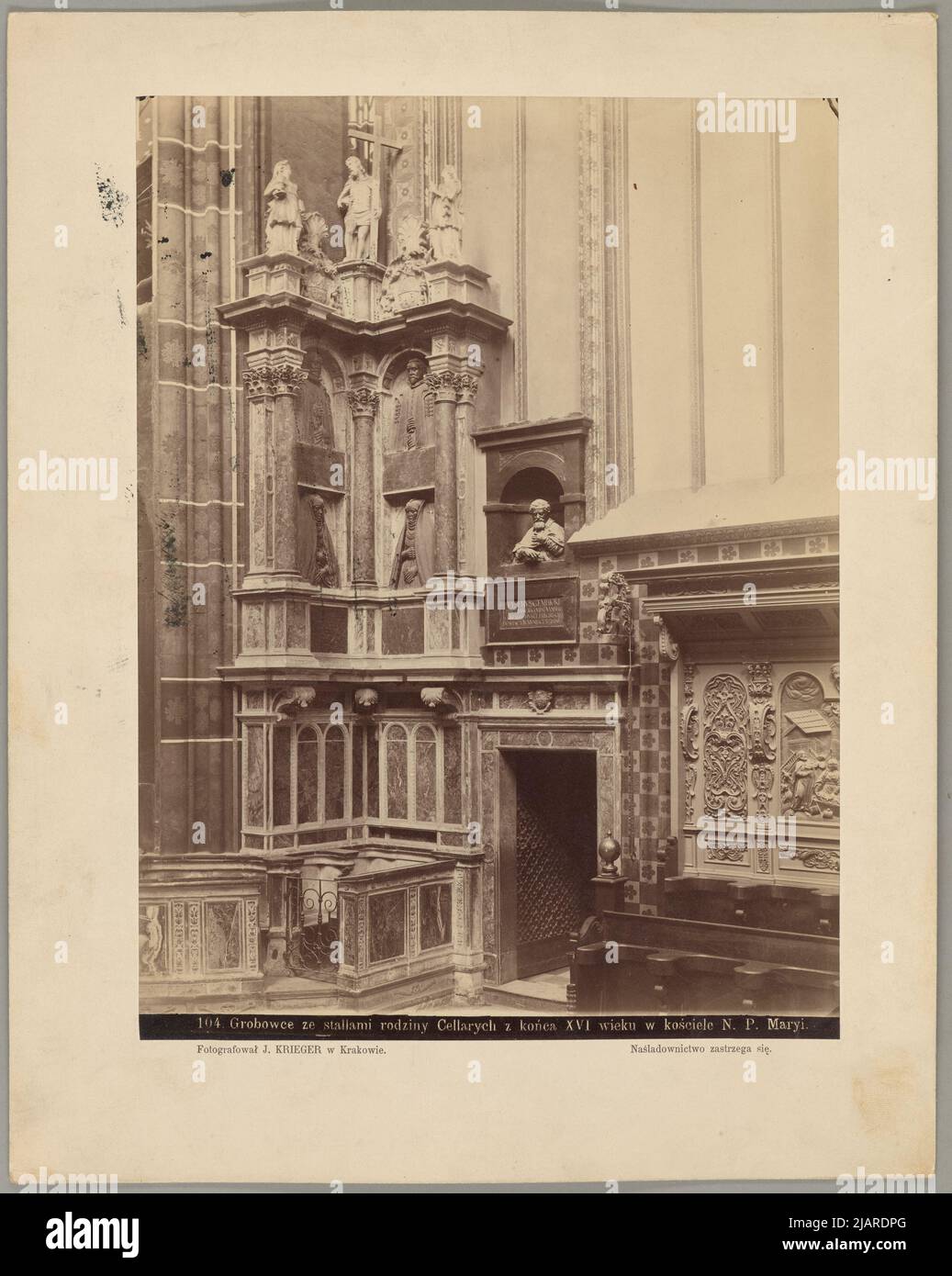 The tombstone of the Cellarich family in the church of the Blessed ...