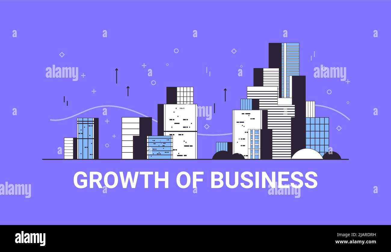 modern company buildings growth of business concept skyscraper ...