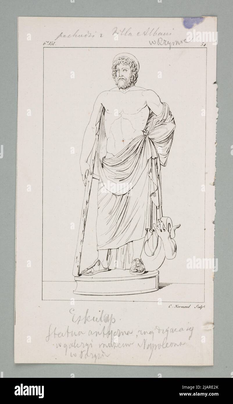 Eskulap (from the collection at the Paris museum) Normand, Charles ...