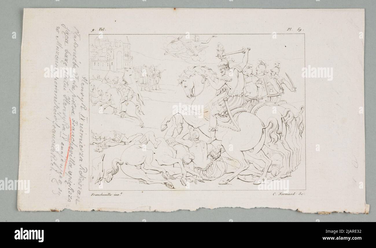 The bas relief Battle of IVry and surrender Mantes (former title: Henry ...