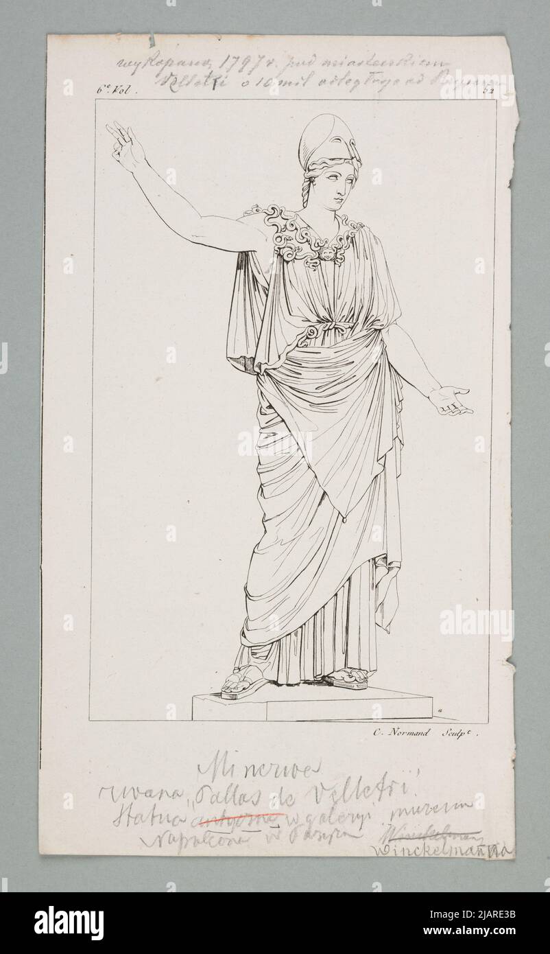 Minerva (from the collection at the Paris museum) . Normand, Charles ...