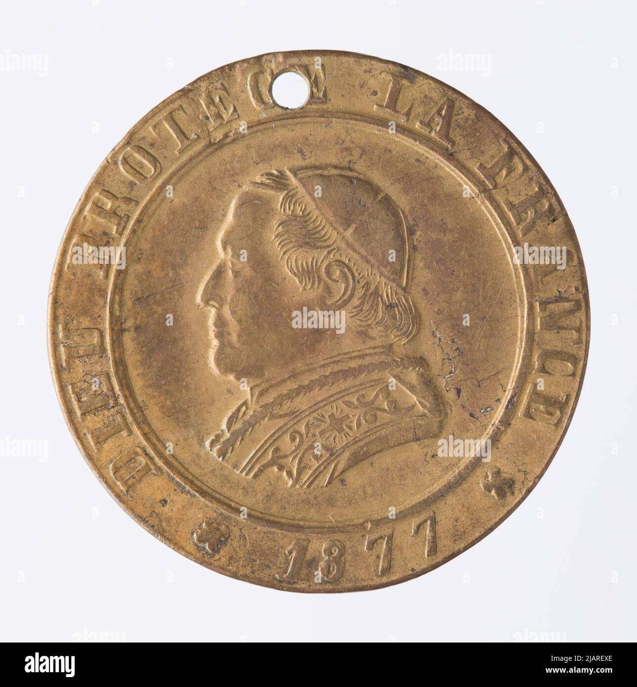 Medal: God protects France, 1877 Stock Photo - Alamy