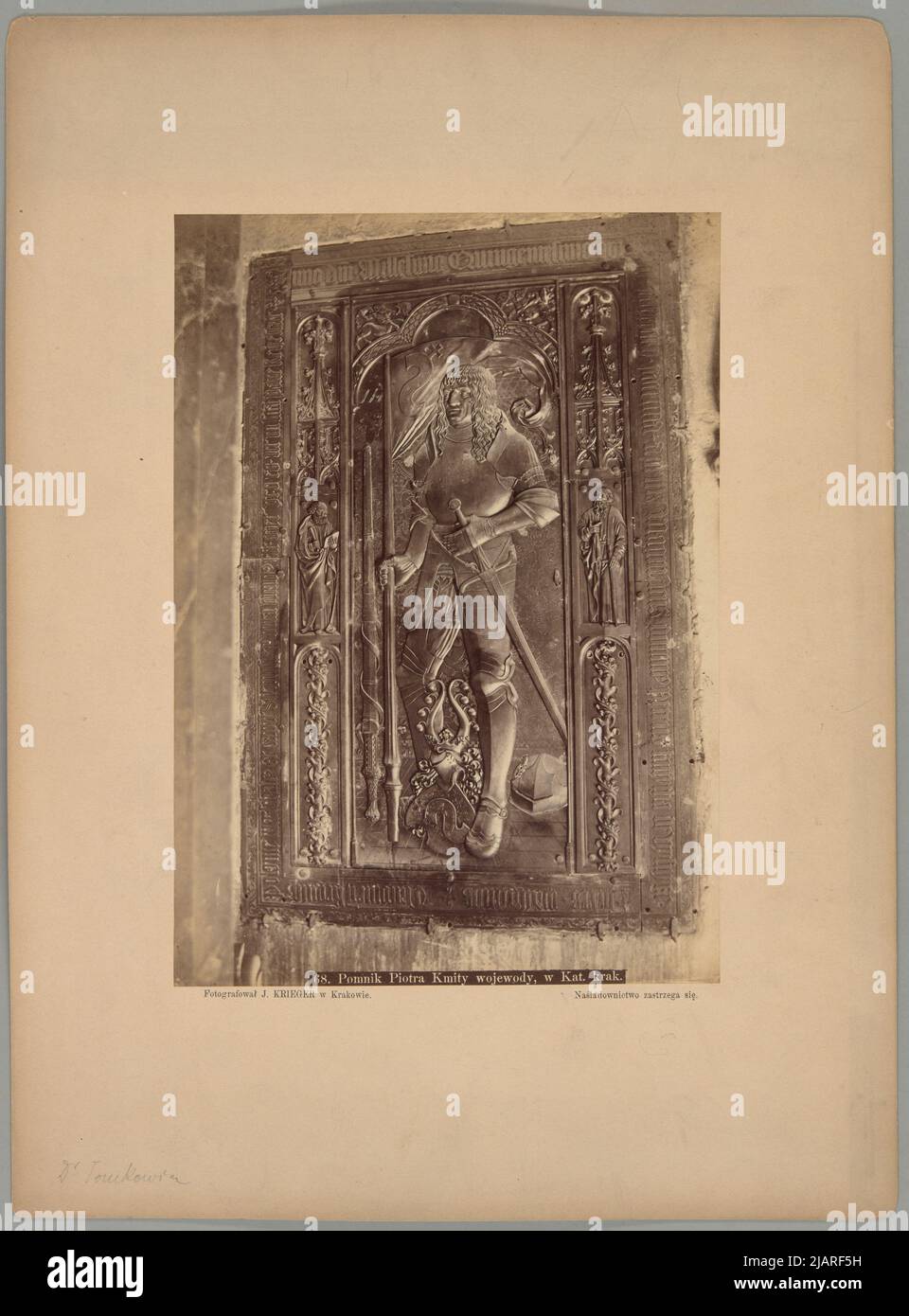Epitaph of Piotr Kmita in the Cracow cathedral in Wawel Krieger, Ignacy ...