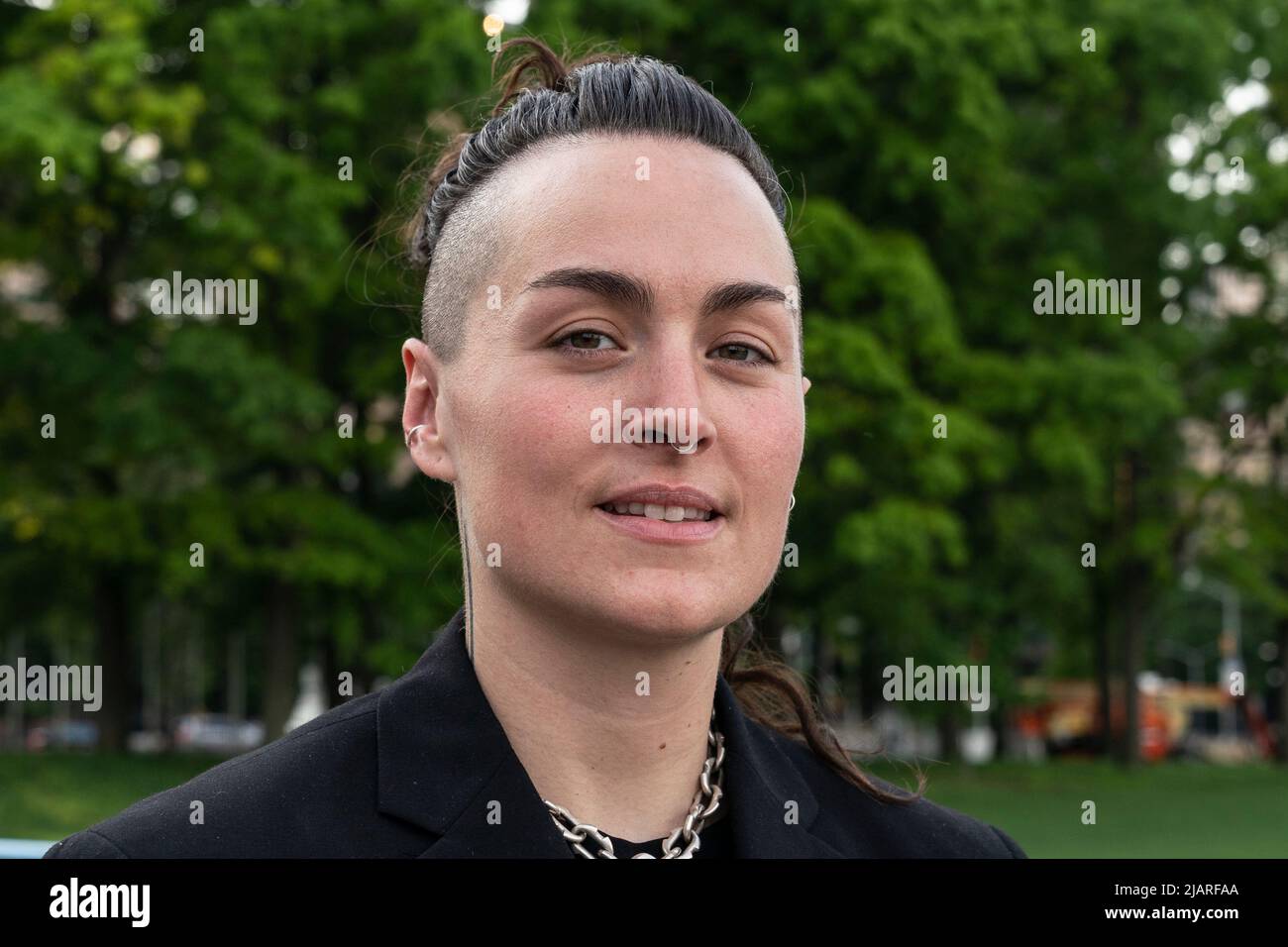 New York, NY - May 31, 2022: Singer Torii Wolf attends ceremony and ...