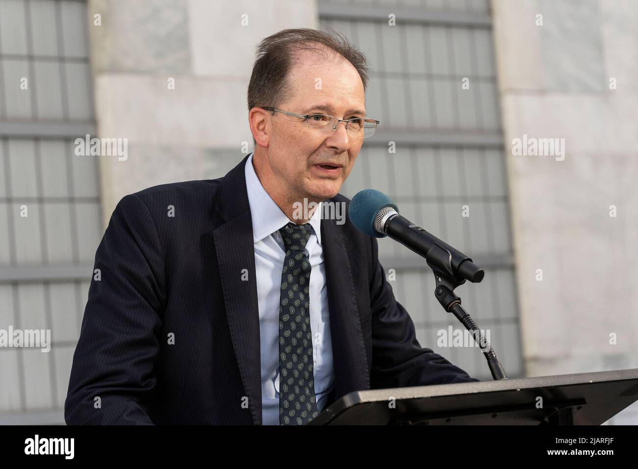 New York, USA. 31st May, 2022. Swedish Ambassador Magnus Lennartsson ...