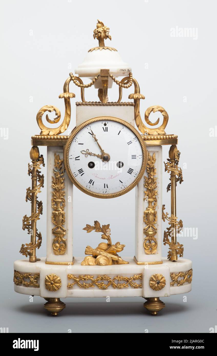 Fireplace clock Breant Stock Photo - Alamy