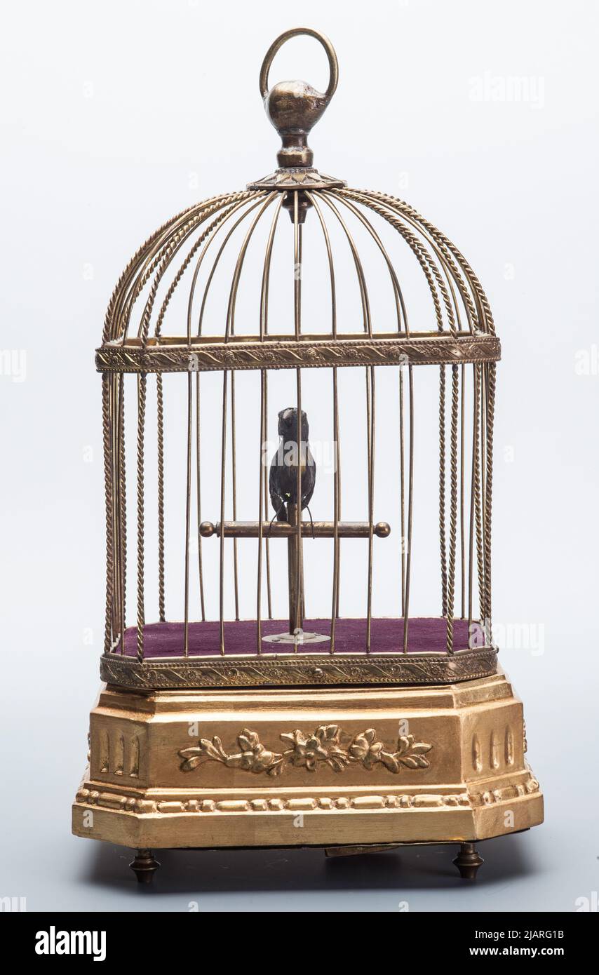 Aerophone in the frame (cage with a bird Stock Photo - Alamy