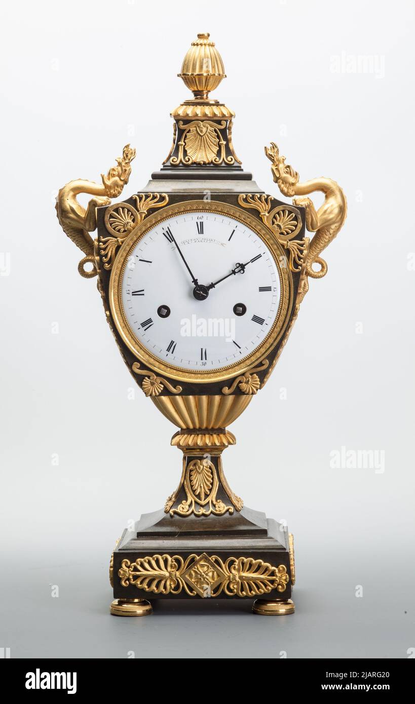 Fireplace clock Jolly, Gaston Stock Photo - Alamy