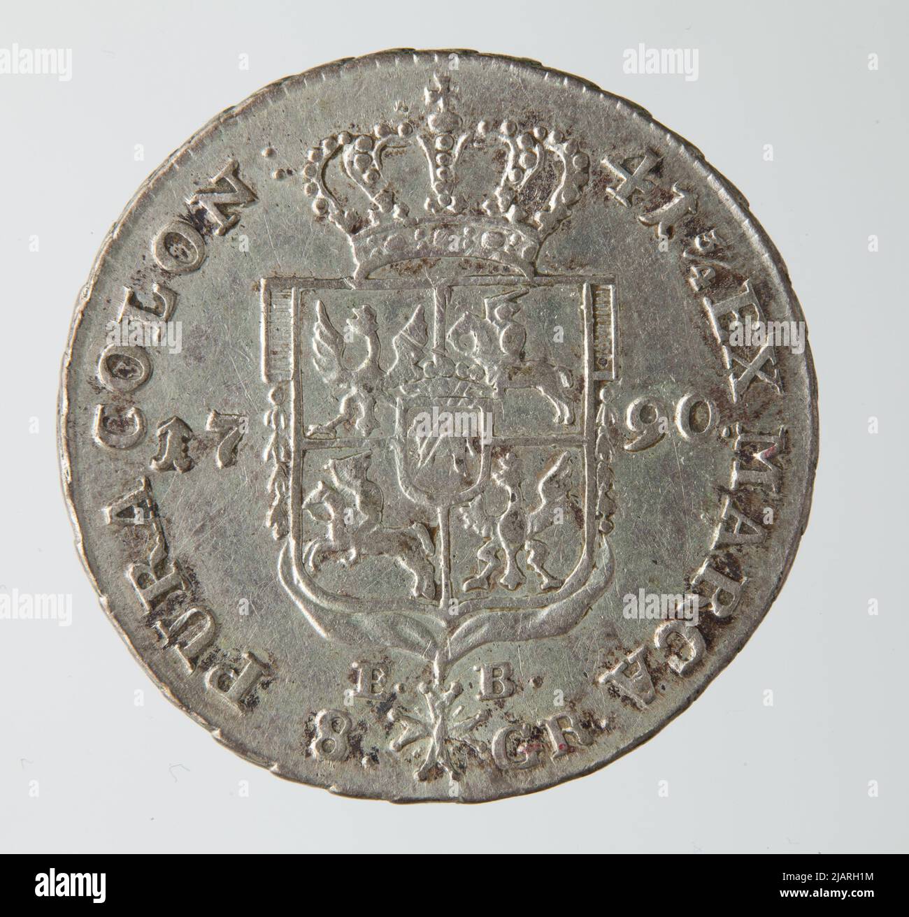 Stanisław August Poniatowski (1764–1795), Crown Dwarotka, Warsaw; 1791 ...