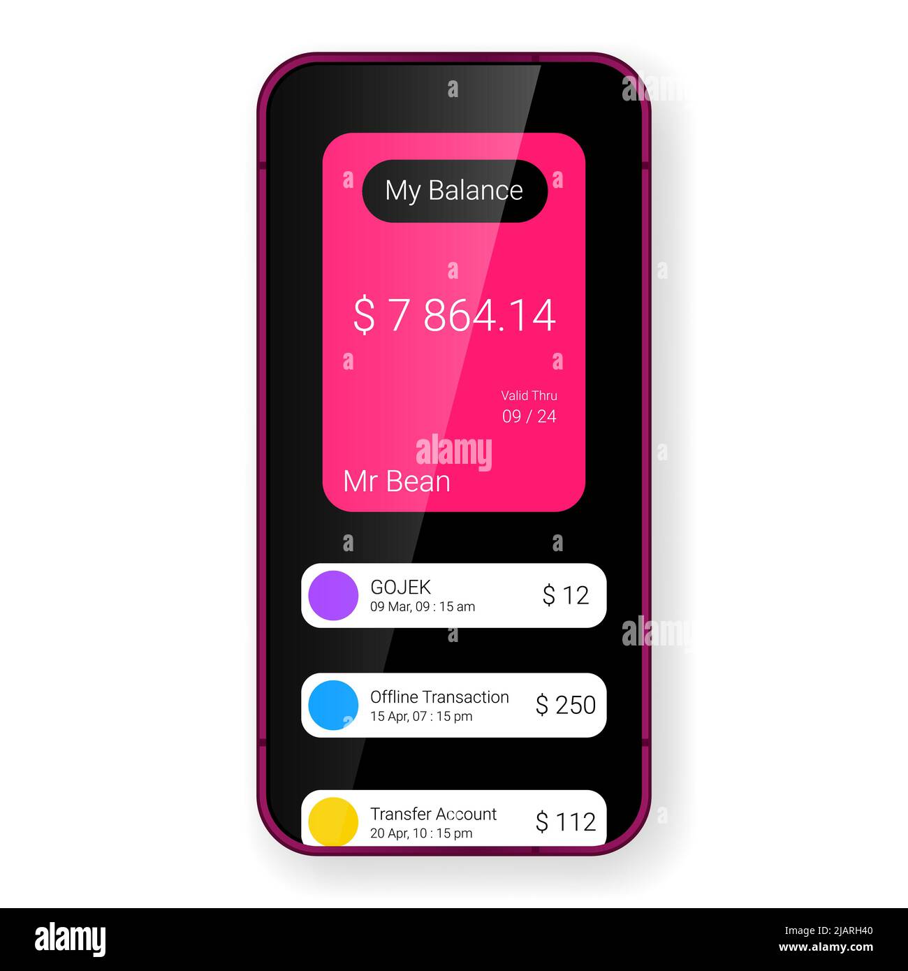 Account detail Stock Vector Images - Alamy