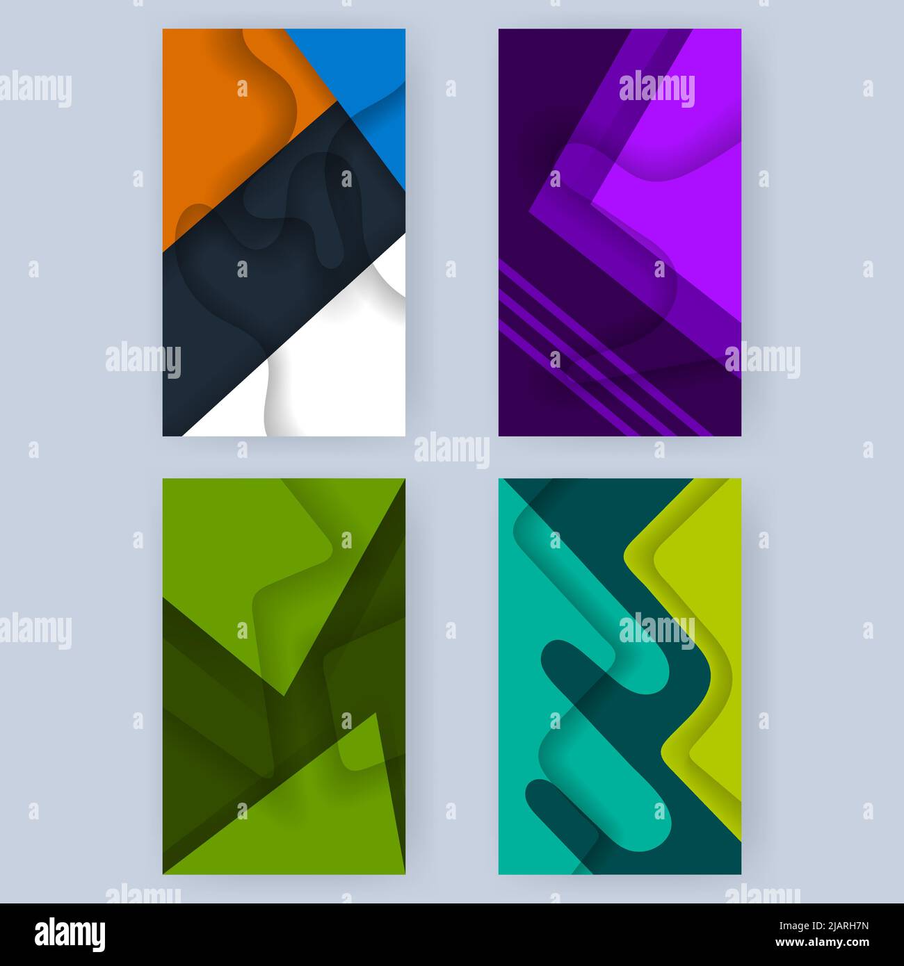 multicolor set paper brochure for template Stock Vector Image & Art - Alamy