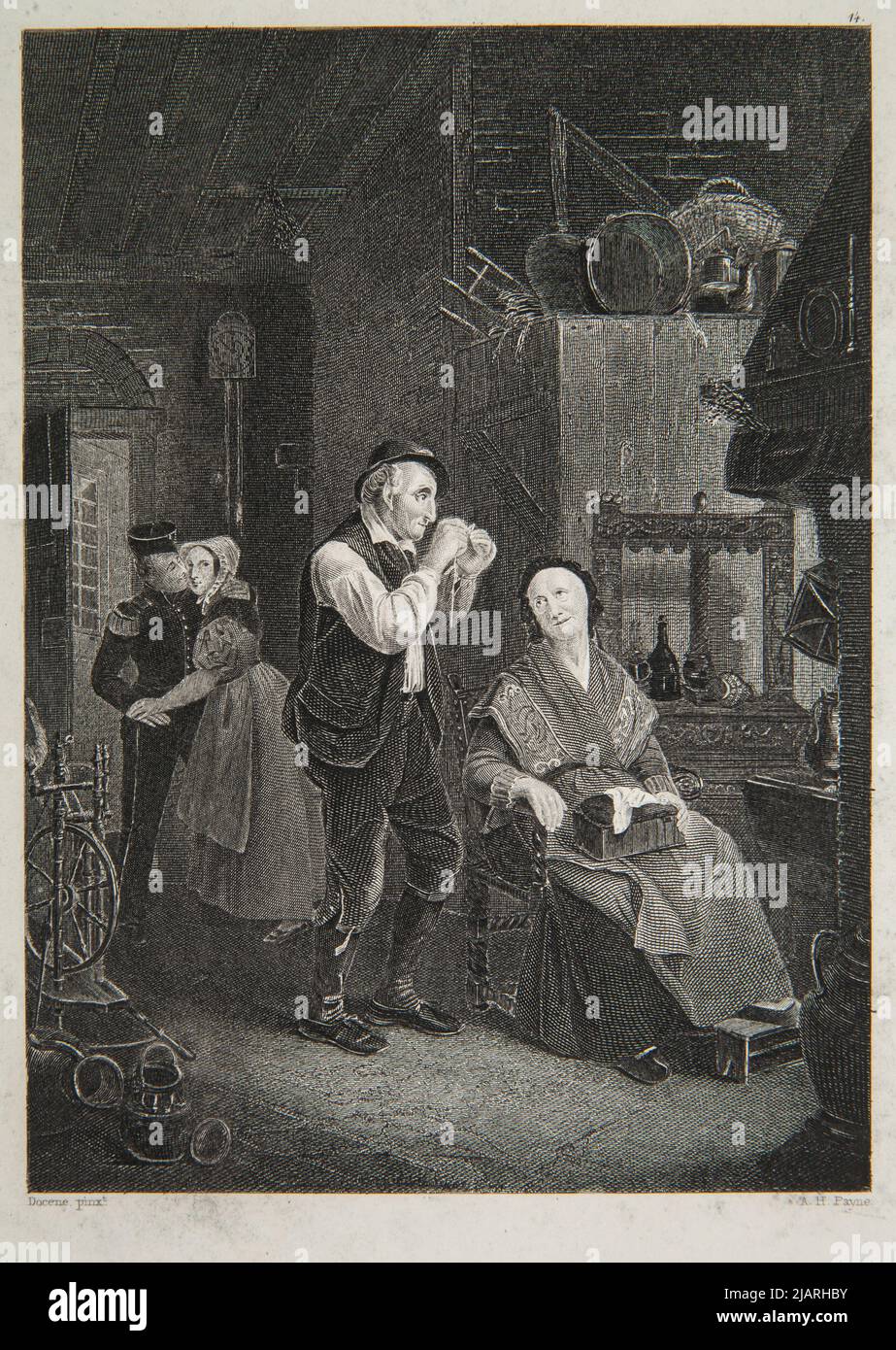 A generic scene in the interior: In the past and now. Payne, Albert ...