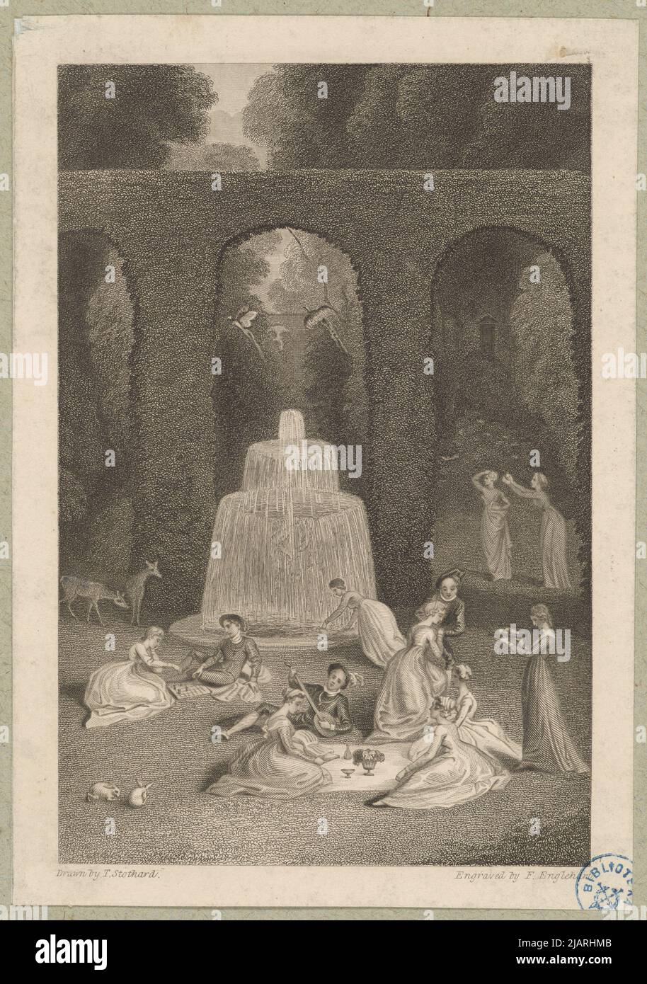Picnic in the park Stothard, Thomas (1755 1834), Englehart, F Stock ...