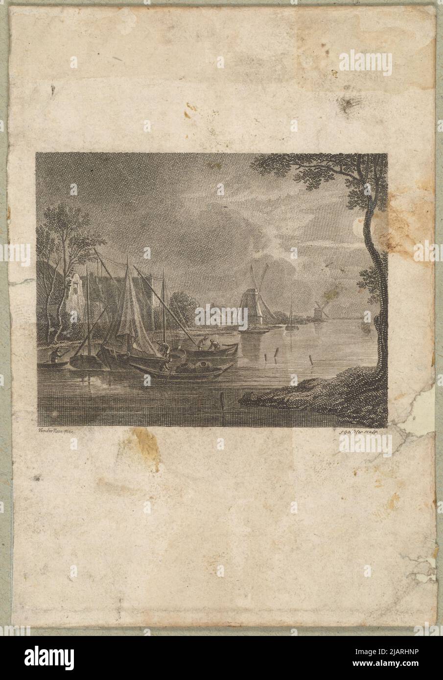 Dutch landscape (according to Aerta van der Neer) Neer, Aert van der ...