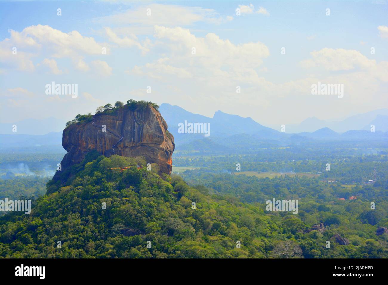 Sigiriya ancient famous rock in Sri Lanka.Lion's rock. World heritage ...