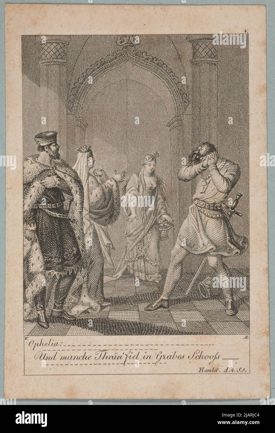 The scene from Hamlet by William Shakespeare '(together with a fragment ...